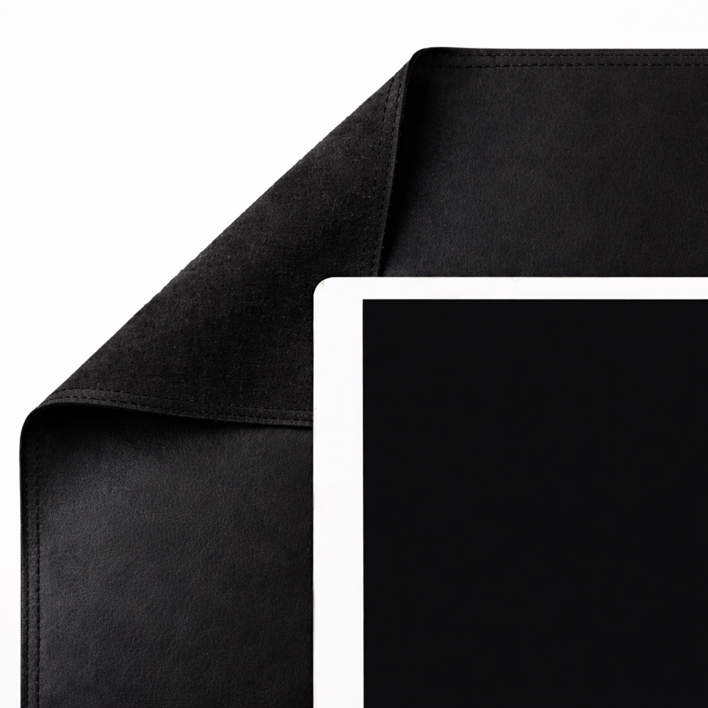 Back Defender White Stitched Desk Mat